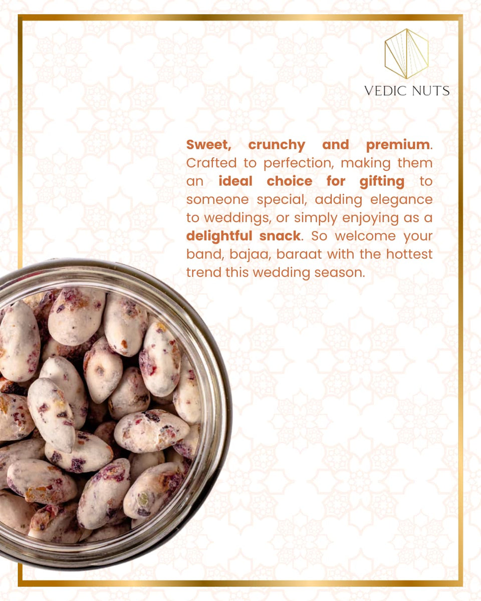 Gym Fuel- Mood Boosting Rose Petal Almonds – Vedic Nuts