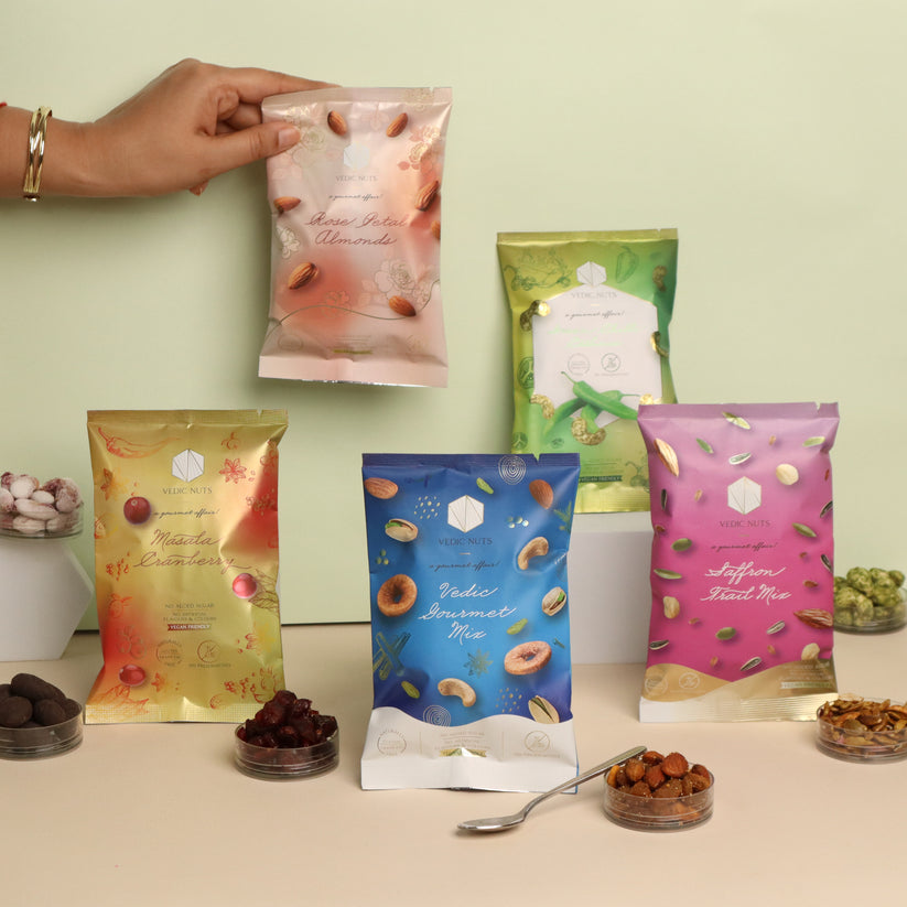 Best of 5- Travel pouch Combo – Vedic Nuts